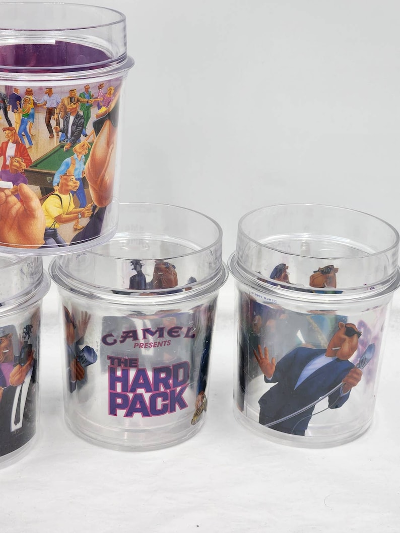 Camel Cigarette Hard Pack Mugs Cups Tumbler Set 5 Thermoserv Joes Place ...