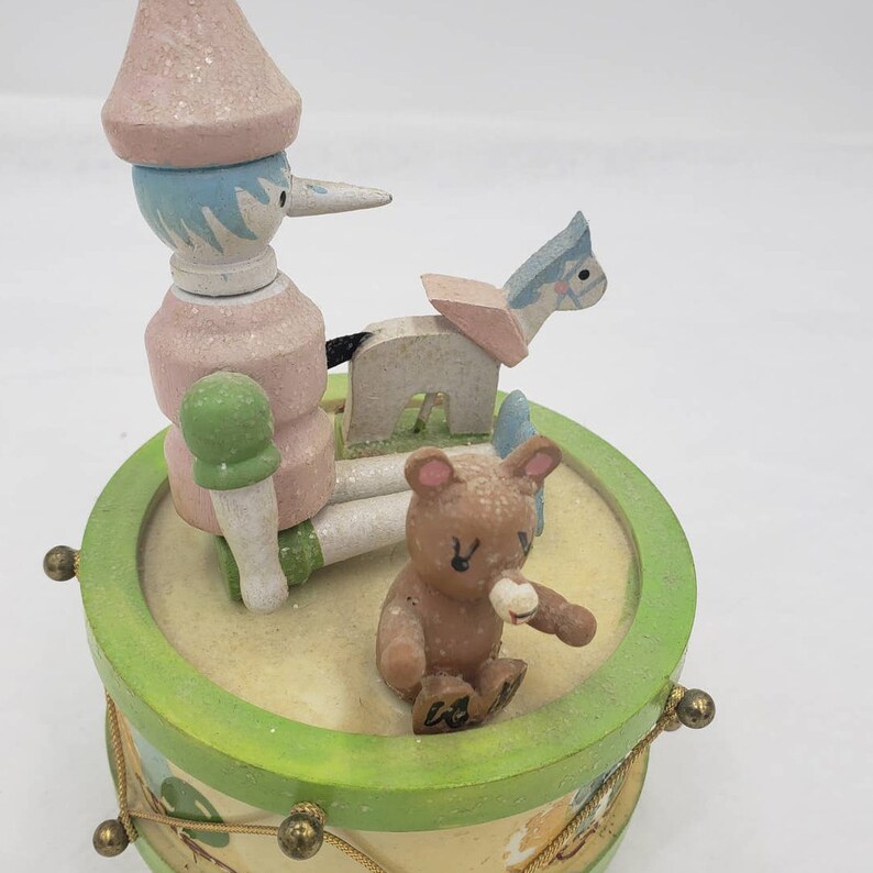 Vintage Wooden Pinocchio Music Box Tested - Etsy