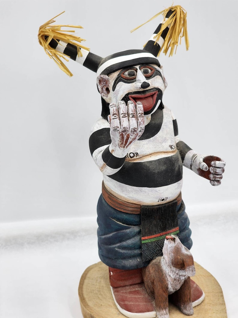 Kachina Doll Hopi Clown Dog Neil David Vintage Native American ...