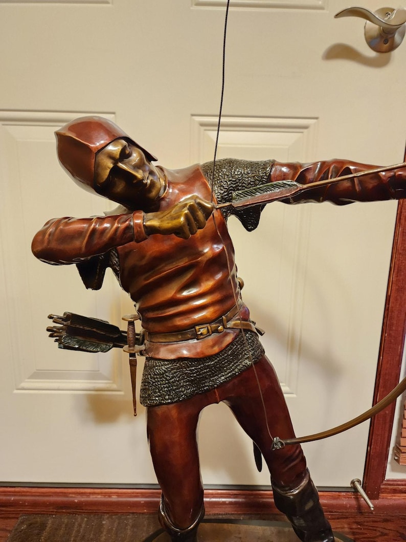 Large Rare Pierre Tourgueneff the Archer Bronze Sculpture Art European ...