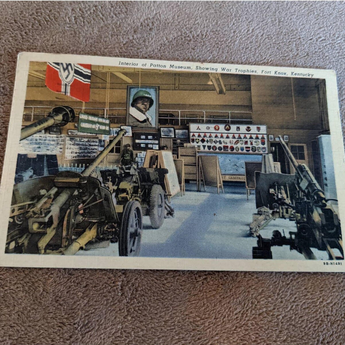 Vintage C1950 Patton Museum Postcard Showing War Trophies Fort Knox ...