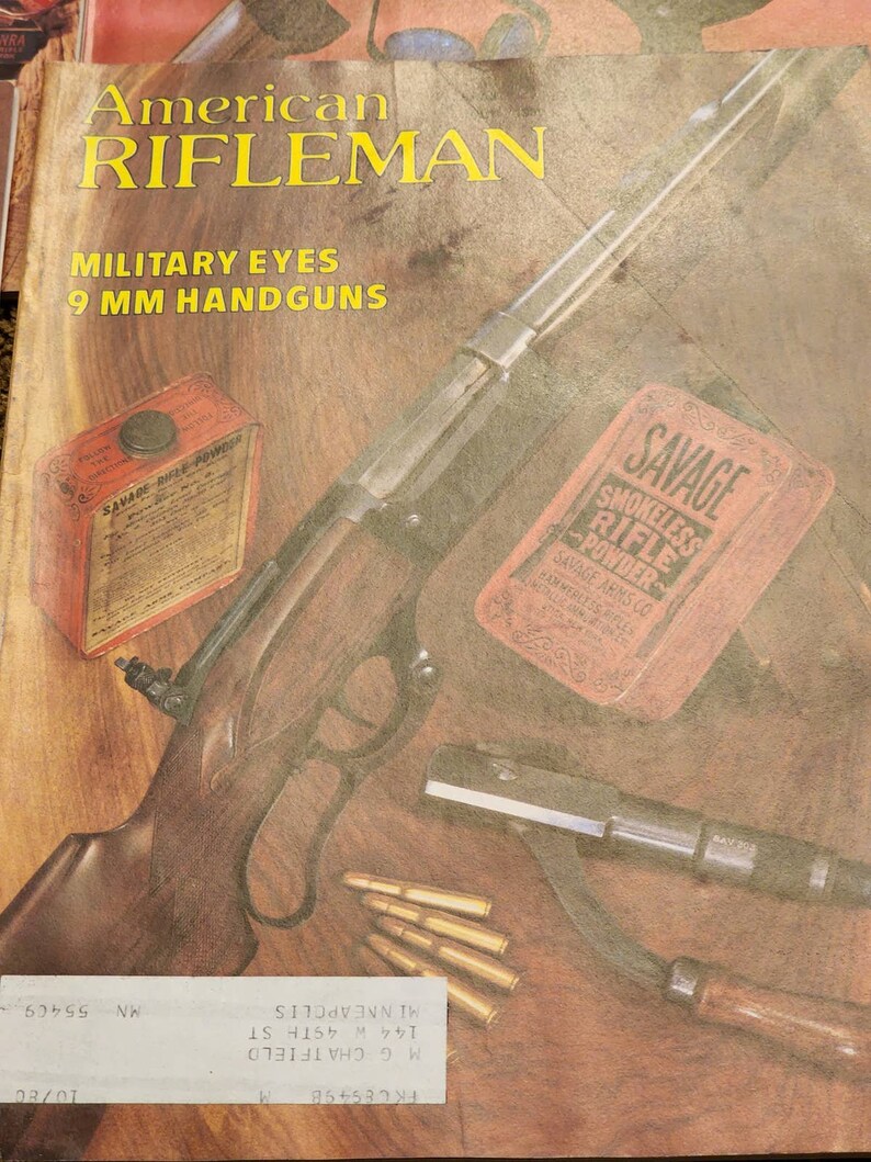 1980 the American Rifleman Magazine Lot 12 Vintage American History ...