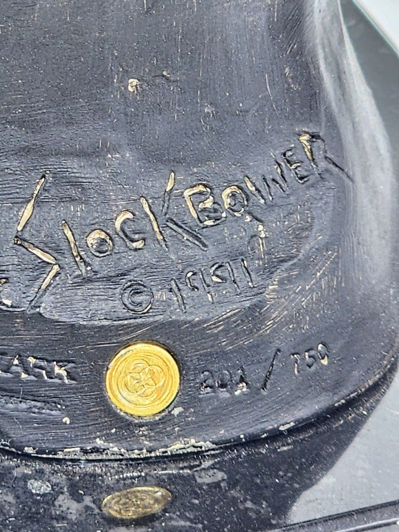 Chilmark Pewter Sculpture Chief Joseph Joe Slockbower Indian Bust 1991 ...