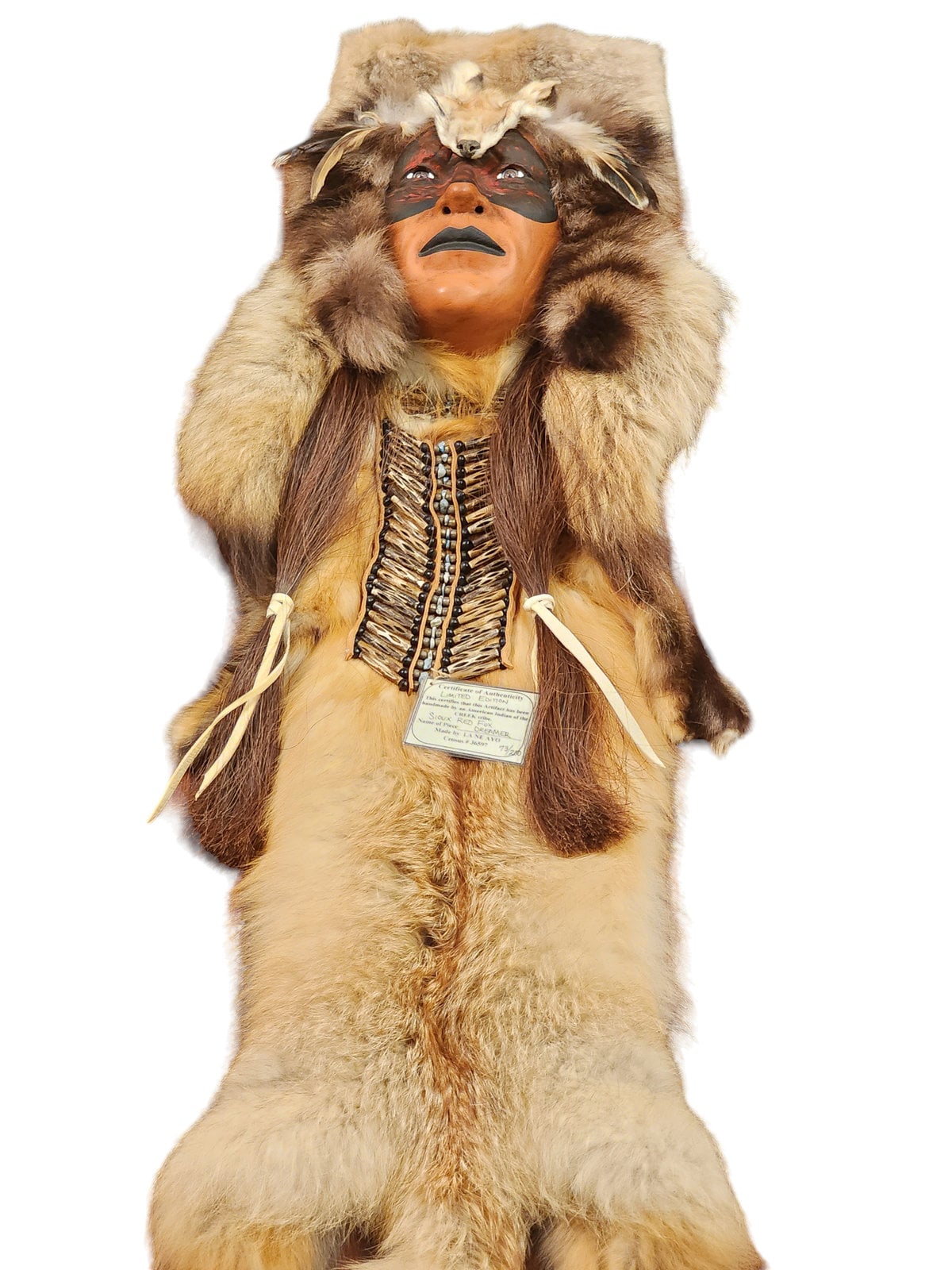 La Ne Ayo Large Spirit Mask Sioux Fox Dreamer Native American Limited ...