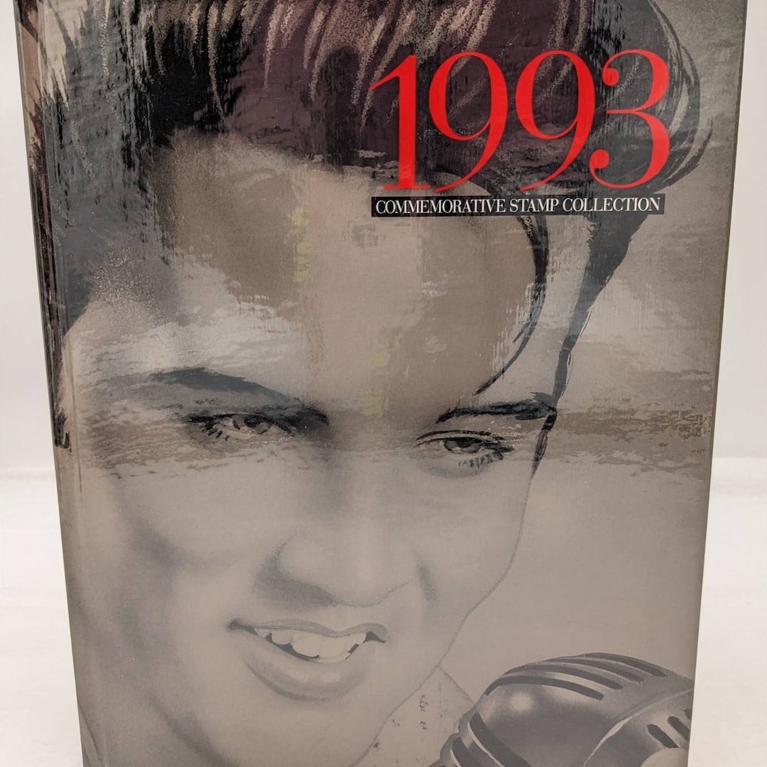 1993 Commemorative Stamp Collection Book Elvis Presley Hank Williams ...