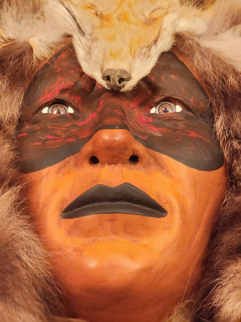 La Ne Ayo Large Spirit Mask Sioux Fox Dreamer Native American Limited ...