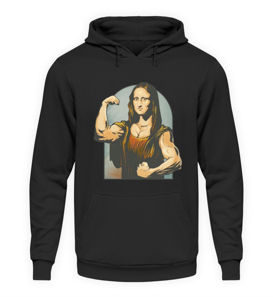 Mona Lisa Steroids Muscles Unisex Hoodie - Etsy