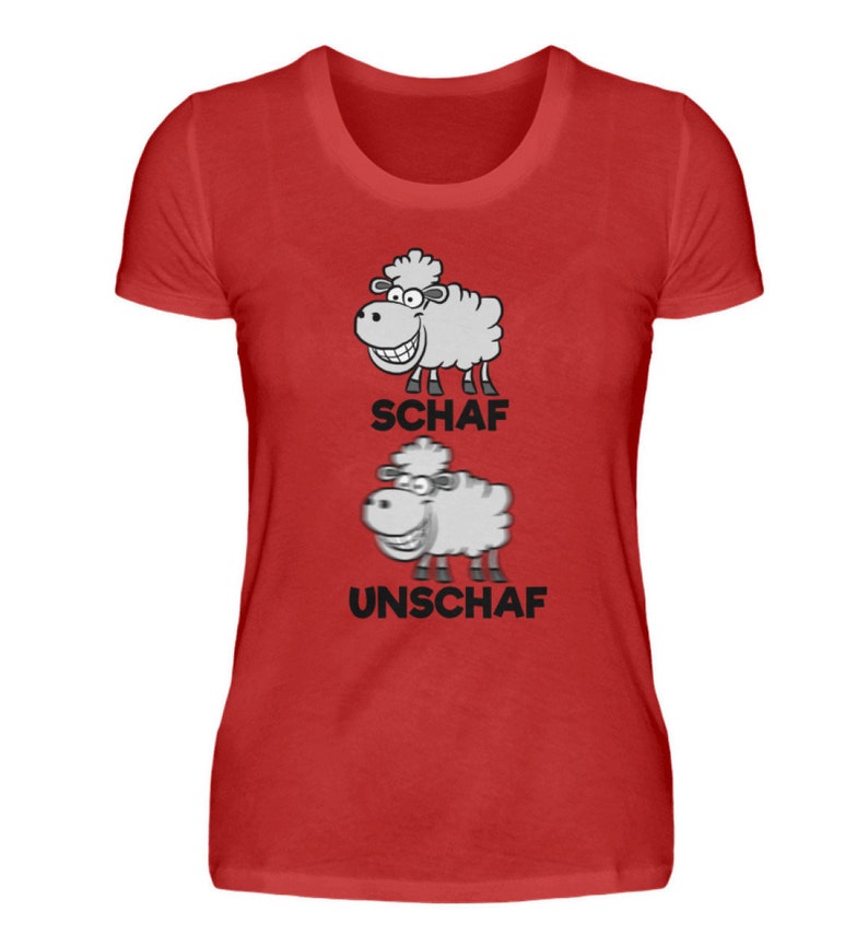 Schafe Wortwitz Schaf Unschaf Lustig Unscharf Wortspiel Ironie Fotografieren Damenshirt - Etsy.de