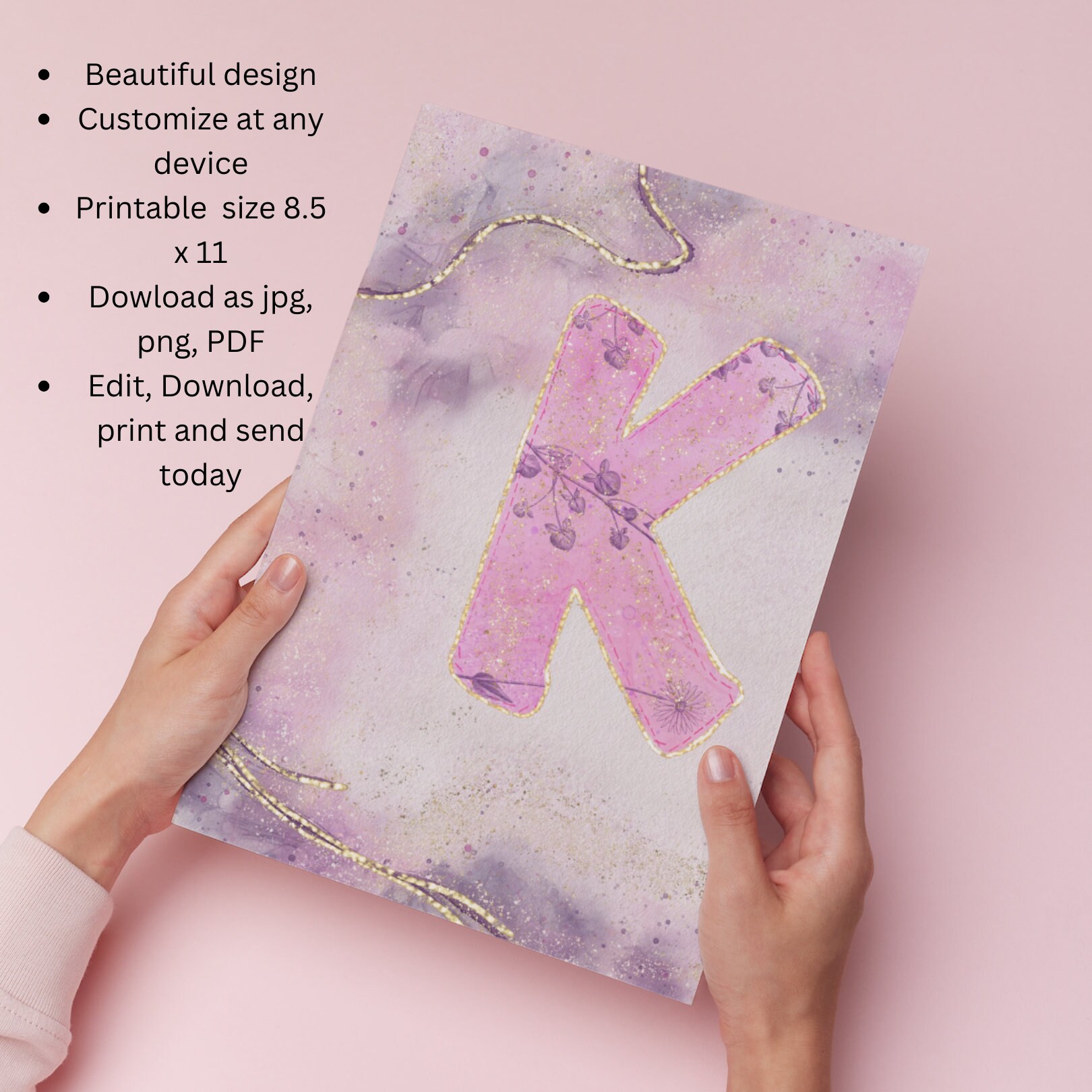 Printable Hand Digital Painted Notebook Cover, Journal Cover, Goodnotes ...