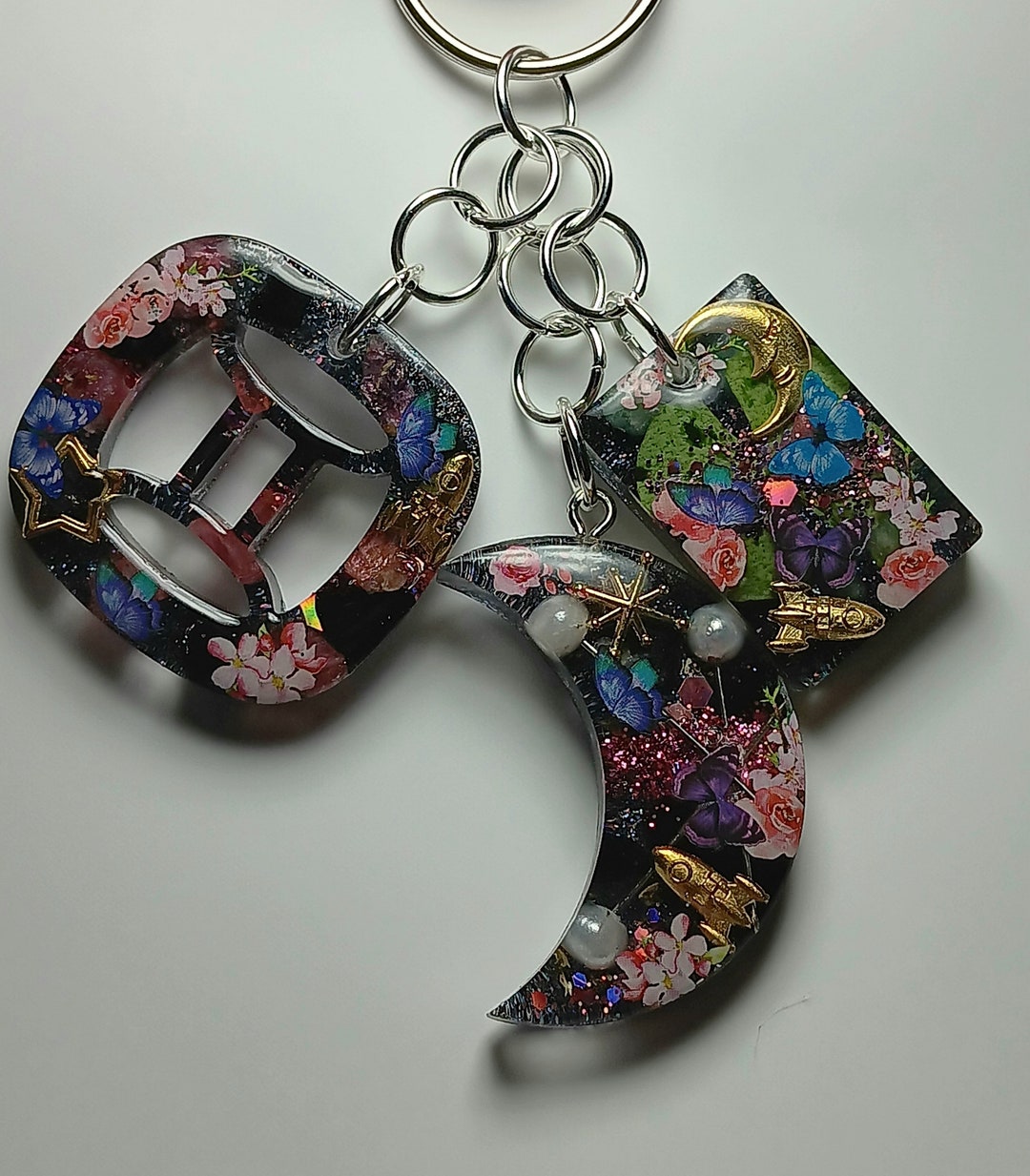 Gemini Keychain Set - Etsy