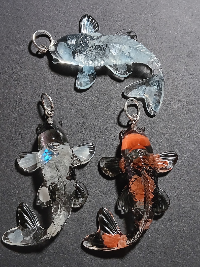 Crystal Fish Keychains 3pc - Etsy