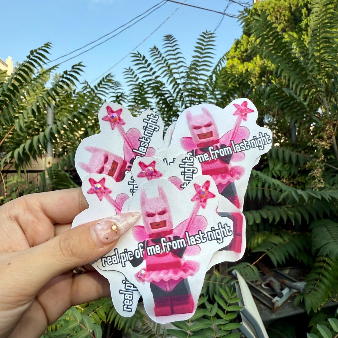 Rhinestone Batman Meme Sticker - Etsy