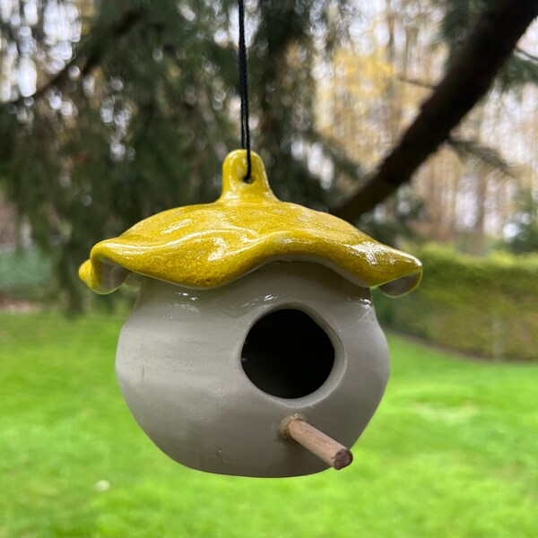 Ceramic Bird House - Etsy