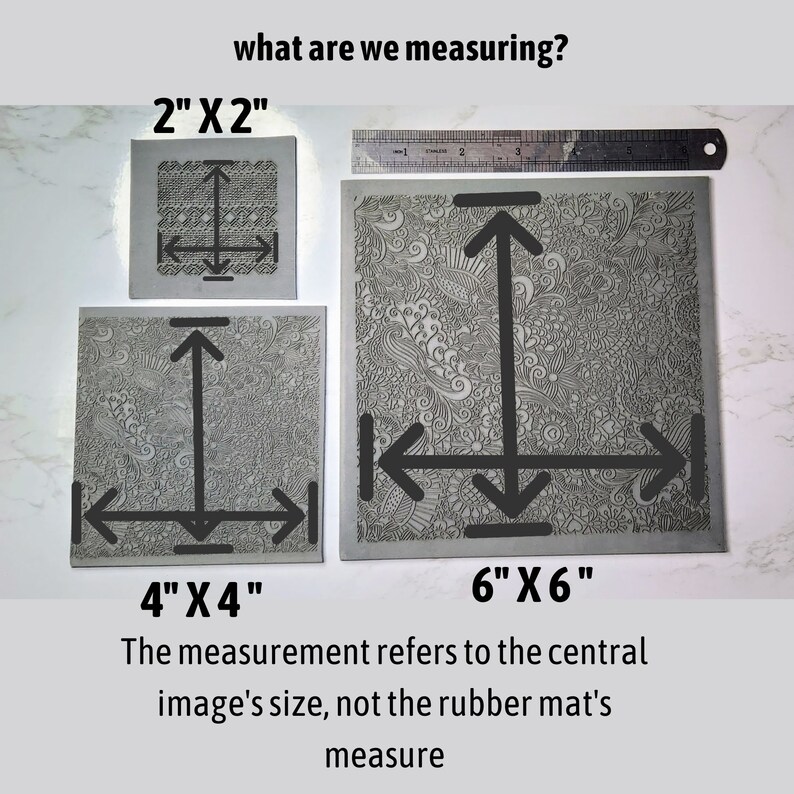 Rubber Stamp for Polymer Clay, Texture Mat, Polymer Clay Texture Sheet ...