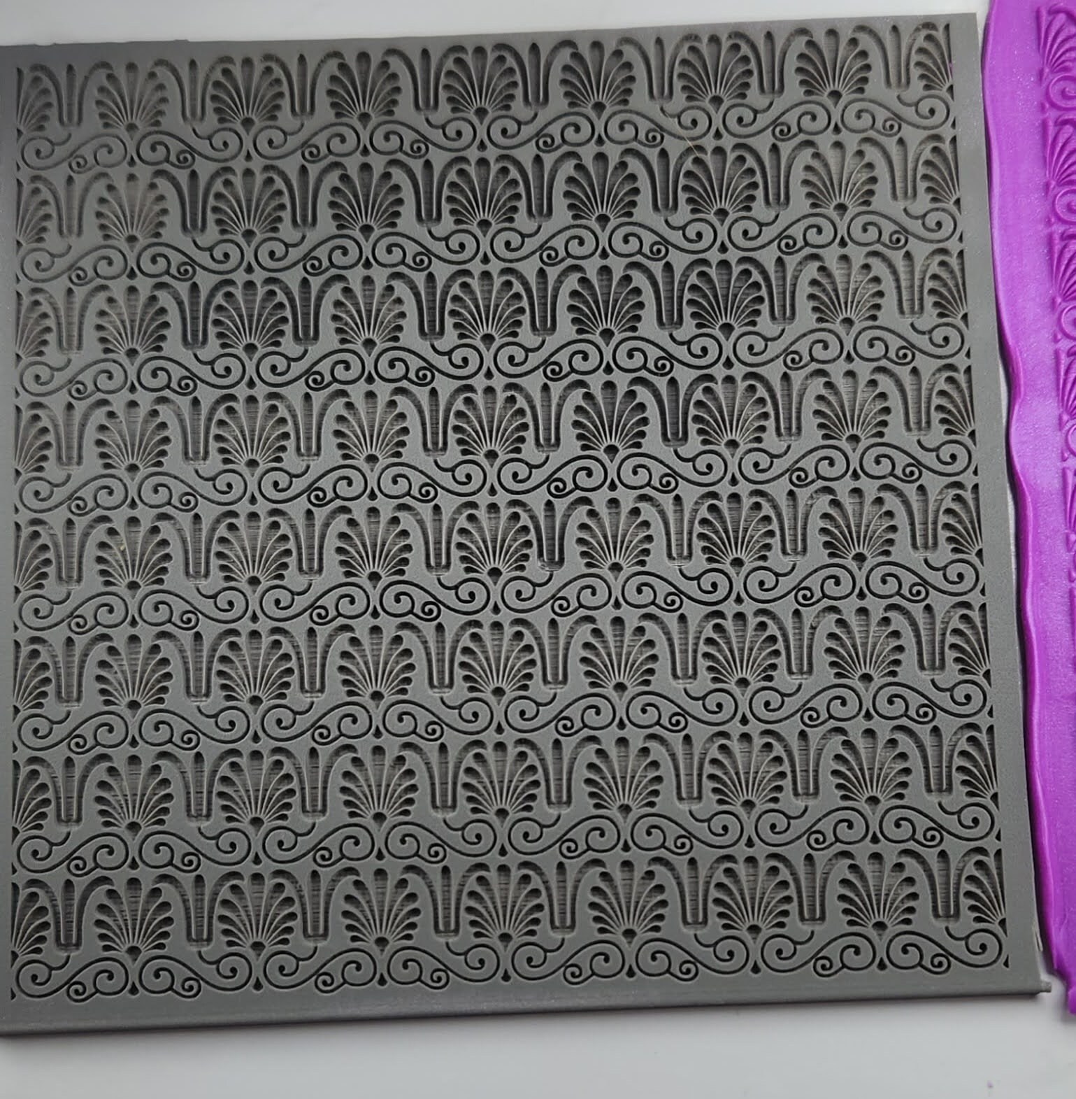 Rubber Stamp for Polymer Clay, Texture Mat, Metal Clay Texture Sheet ...