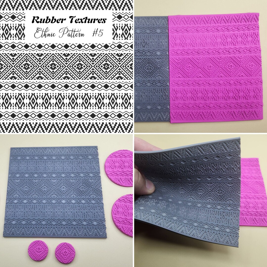 Rubber Stamp for Polymer Clay Texture Mat Polymer Clay - Etsy