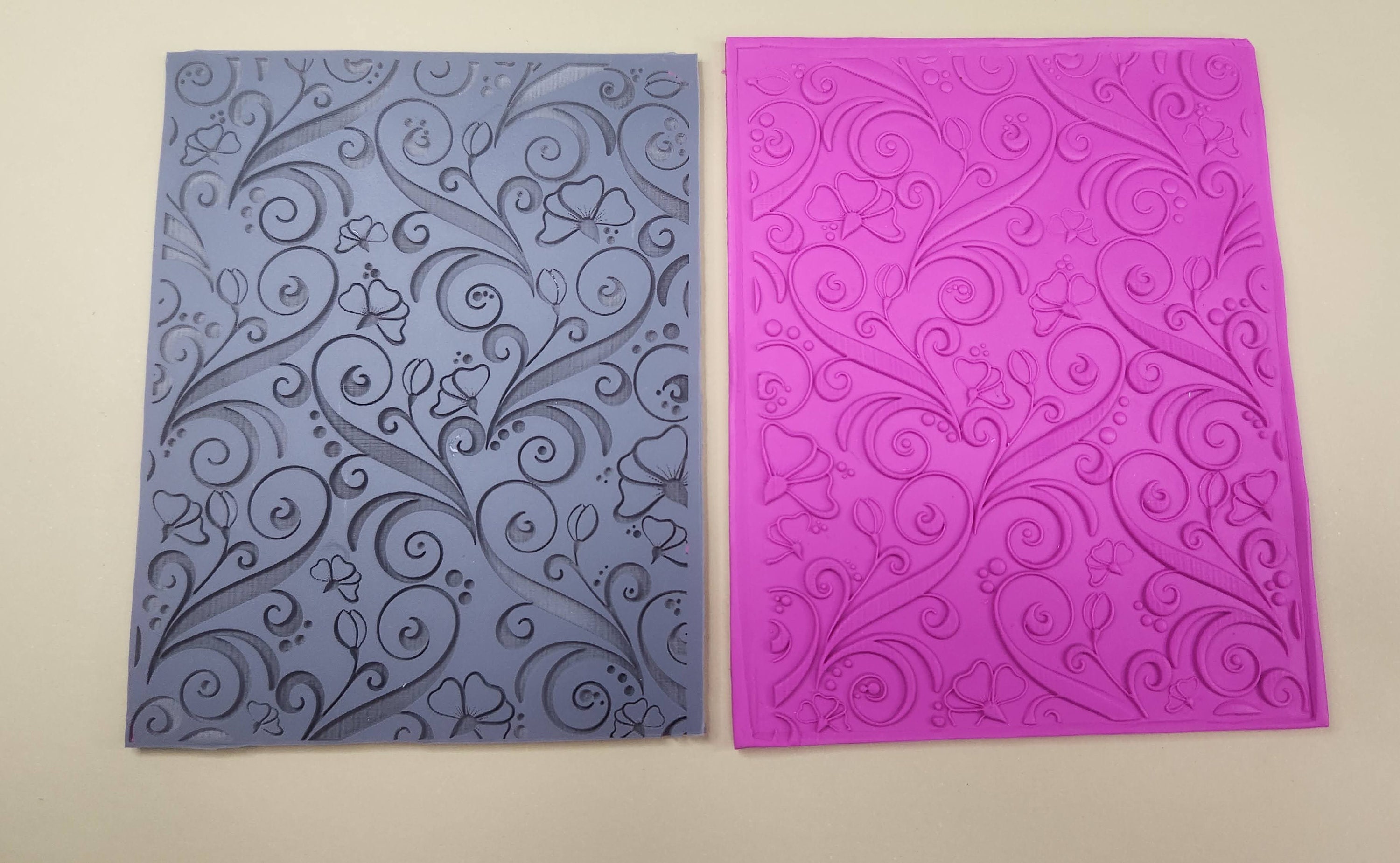 Rubber Stamp for Polymer Clay Texture Mat Polymer Clay - Etsy