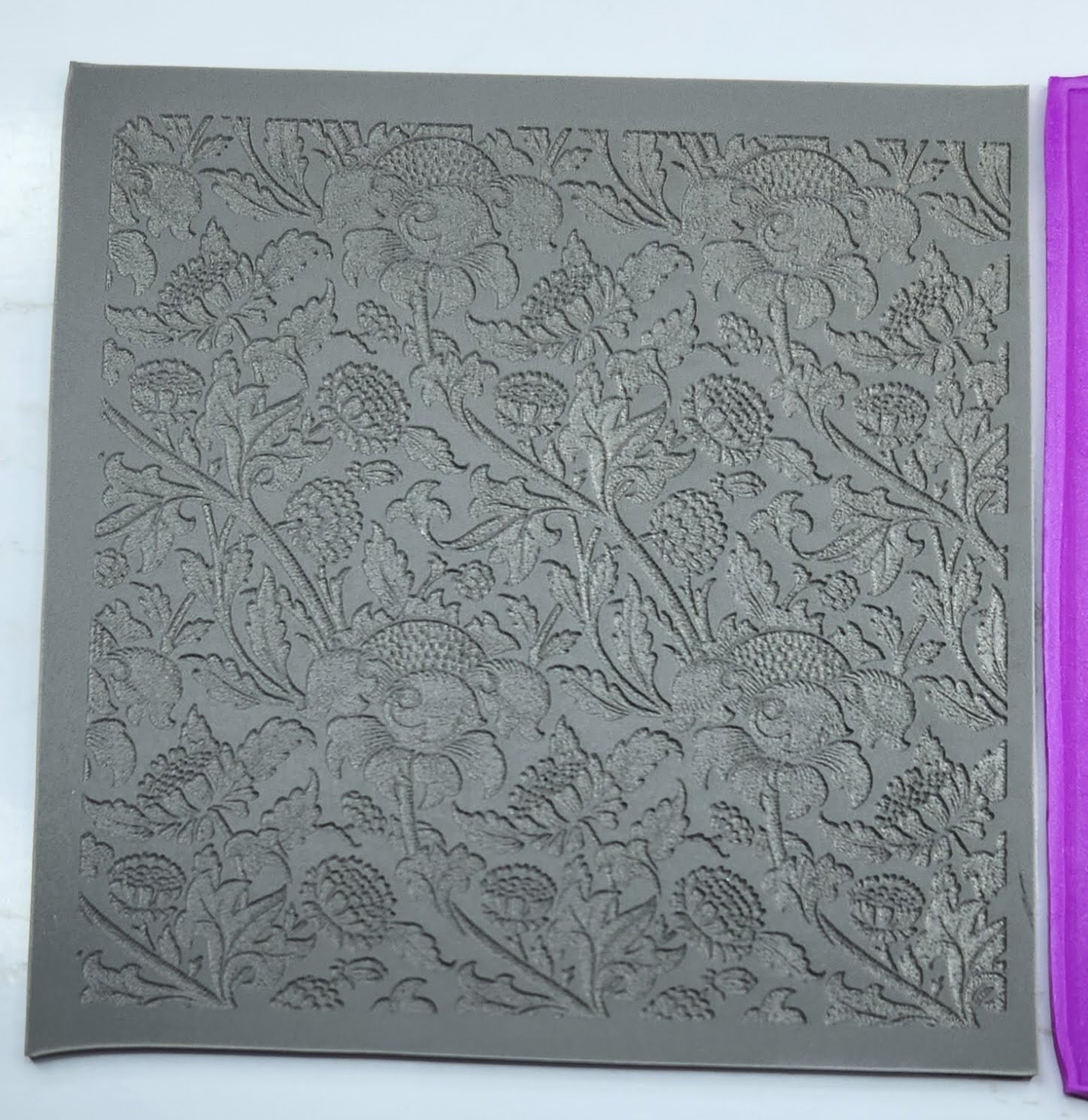 Rubber Stamp for Polymer Clay, Texture Mat, Metal Clay Texture Sheet ...