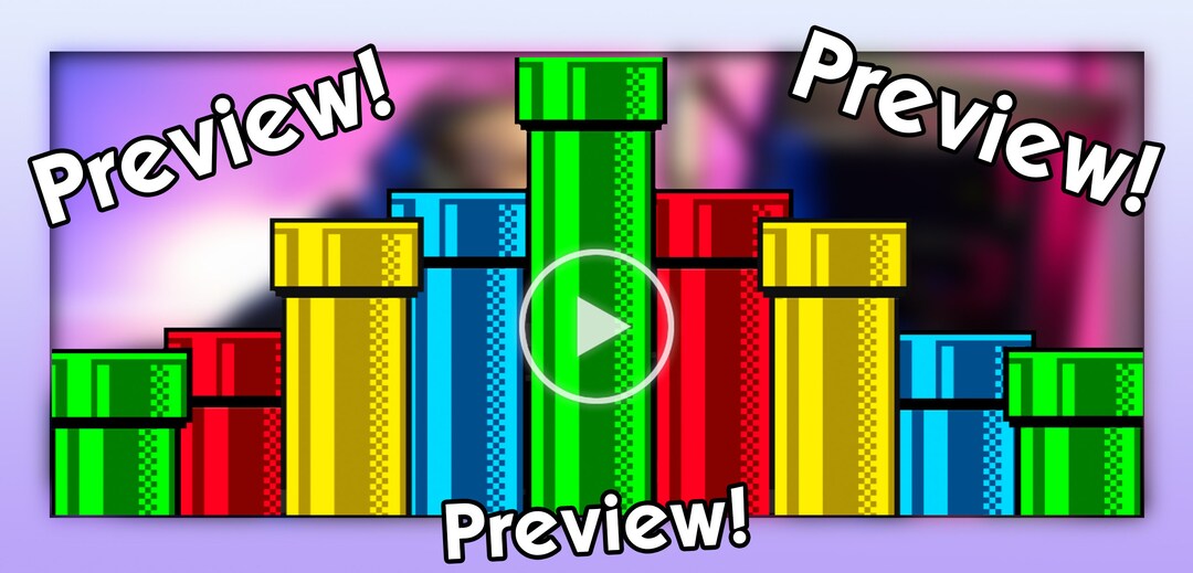 Super Mario Pipe Tunnel Transition |w/sound | WITH TUTORIAL - Etsy