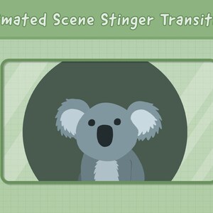 ANIMATED Cute Koala Twitch Overlay Stream Pack / Stream Alert / Cute ...