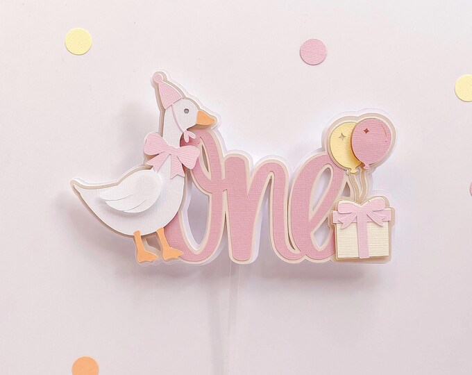 One Silly Goose Cake Topper, Goose 1st Birthday Decorations - Etsy Canada
