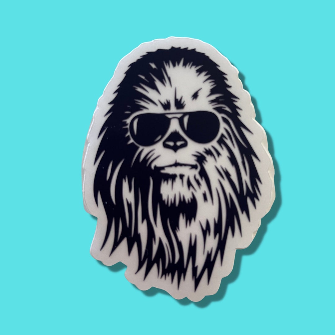 Classic Star Wars Clear Chewbacca Chewy Wookie Sticker - Etsy