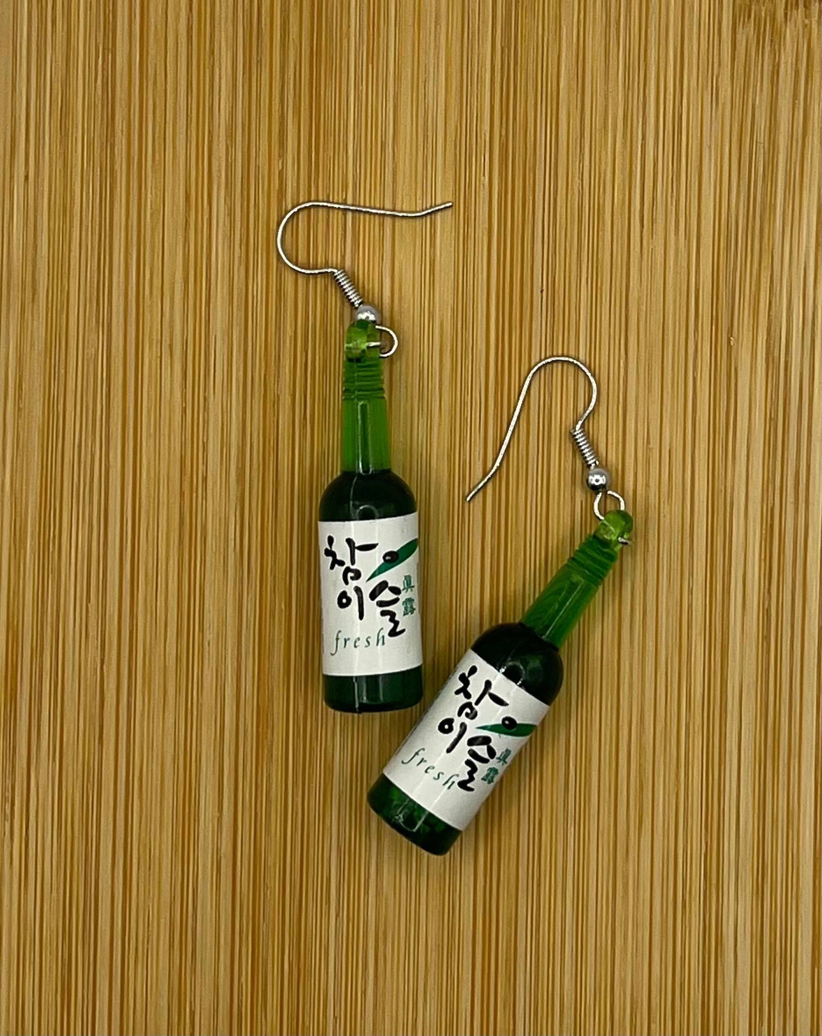 Mini Soju Bottles Novelty Earrings. - Etsy