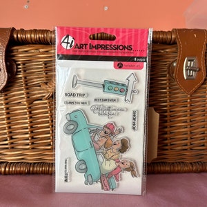 Art Impressions “girls Day Out” Stamp Set (includes 8 Stamps) Clear ...