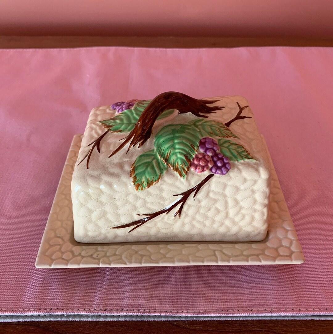 Vintage Wade Bramble Butter Dish With Lid Made in England Kitchen ...