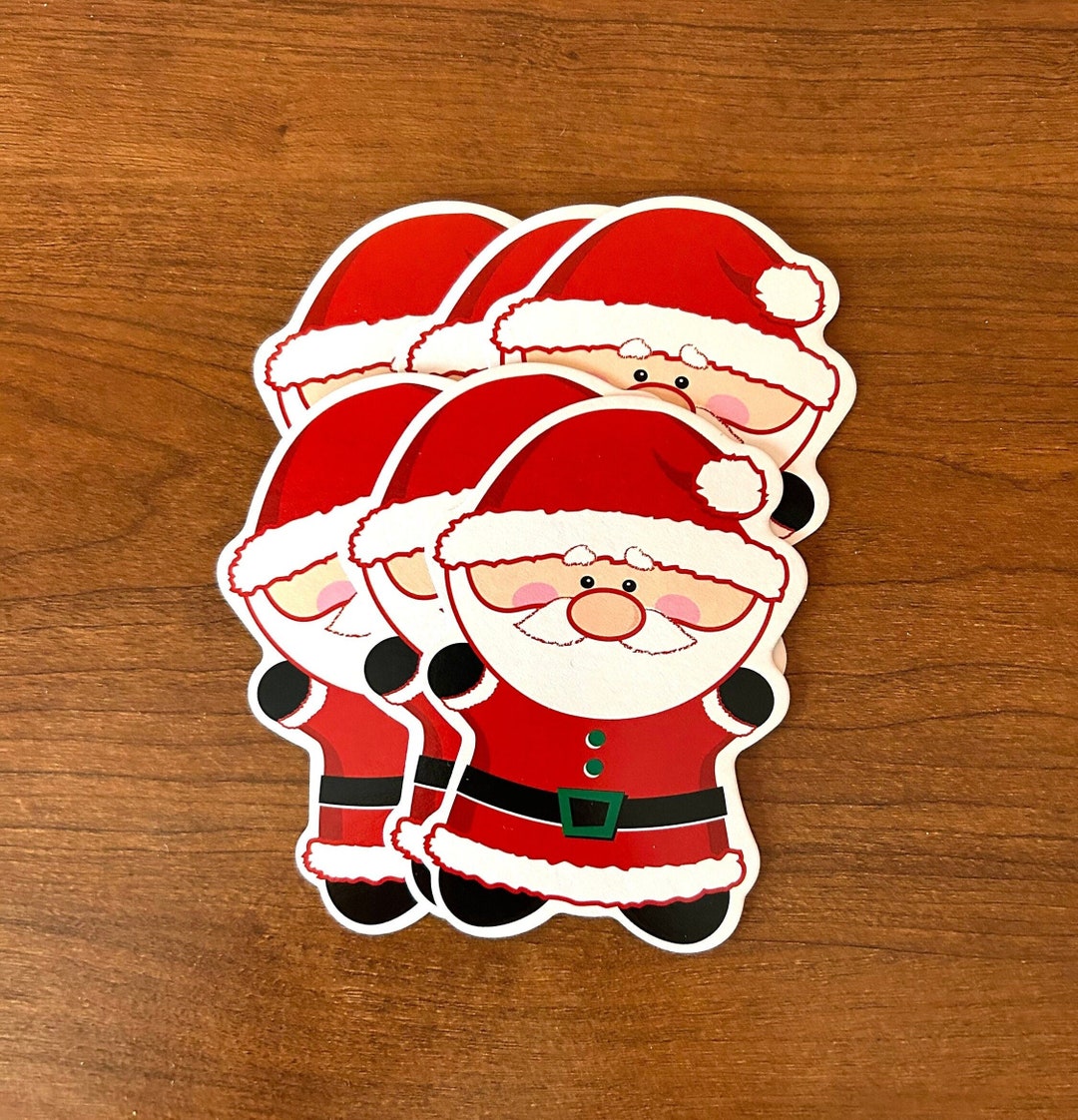 Santa Shaped/themed Playing Cards (includes 6/set) Christmas Crafting ...