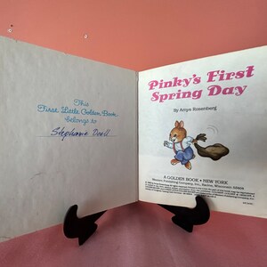Vintage A First Little Golden Book “pinky’s First Spring Day” by Amye ...