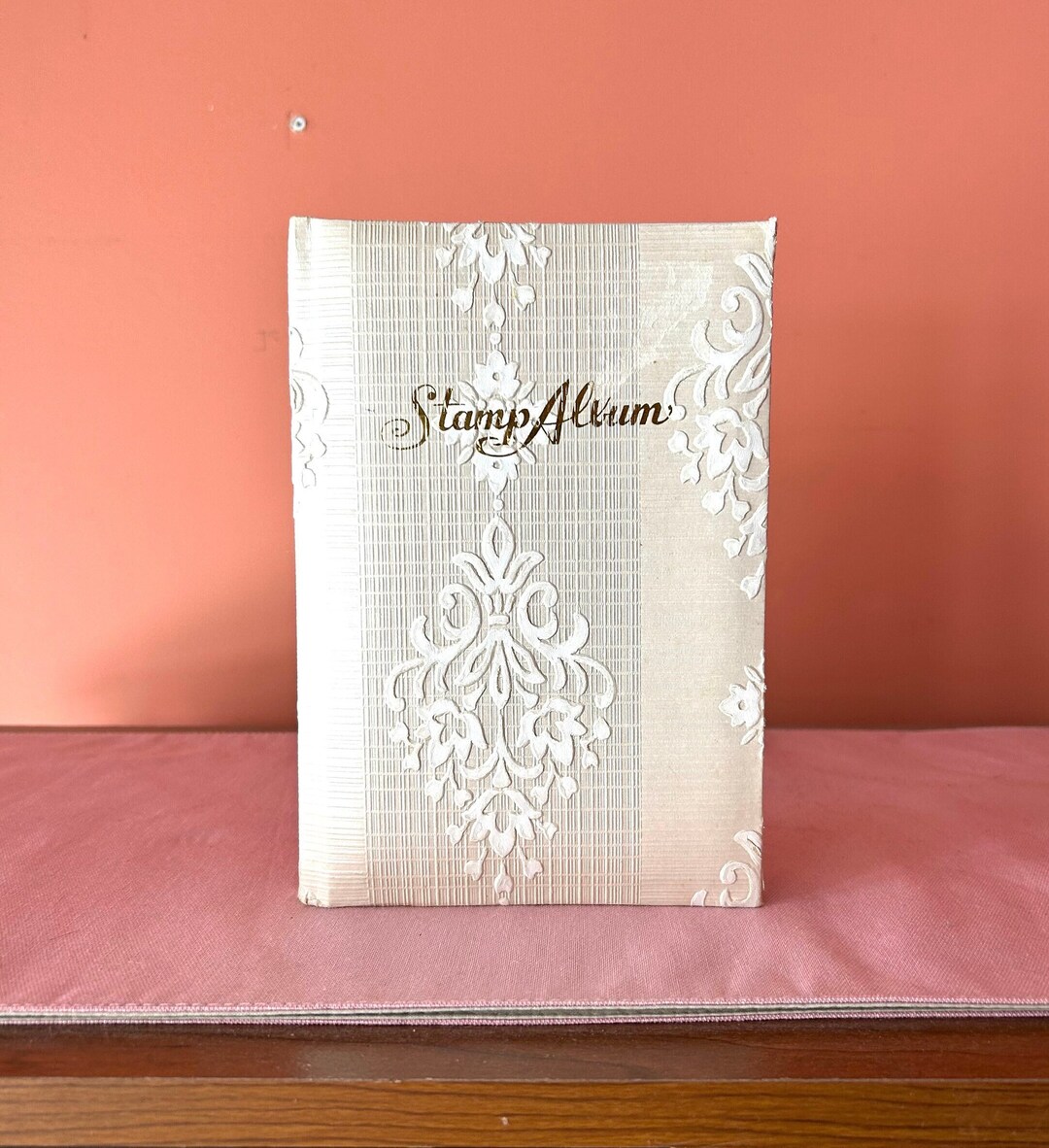 Vintage Postage Stamp Collectors Album 14 Pages Hardcover Collectible ...