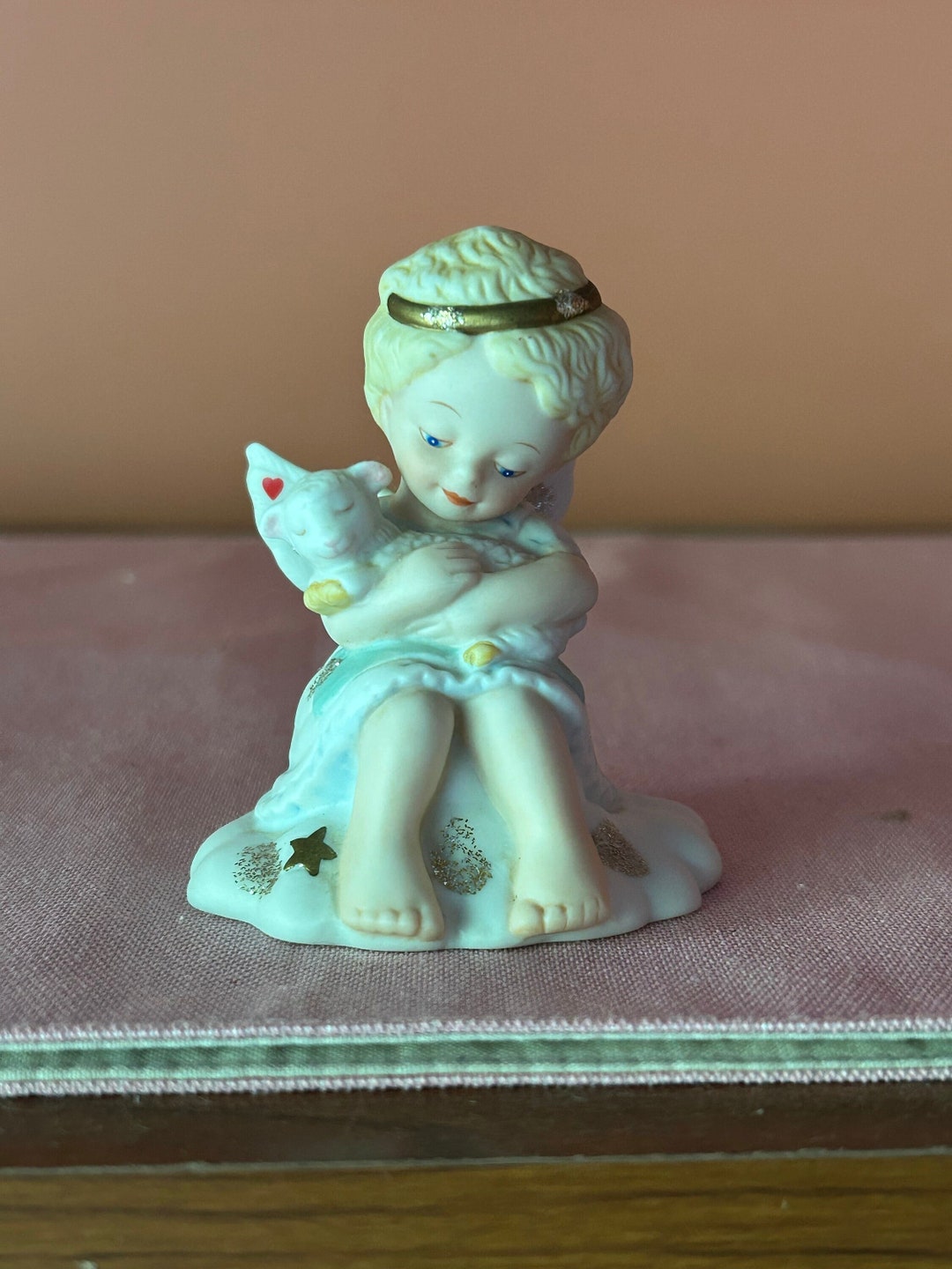 Vintage “cuddling in the Clouds” Angel Figurine by Katherine Stevenson ...