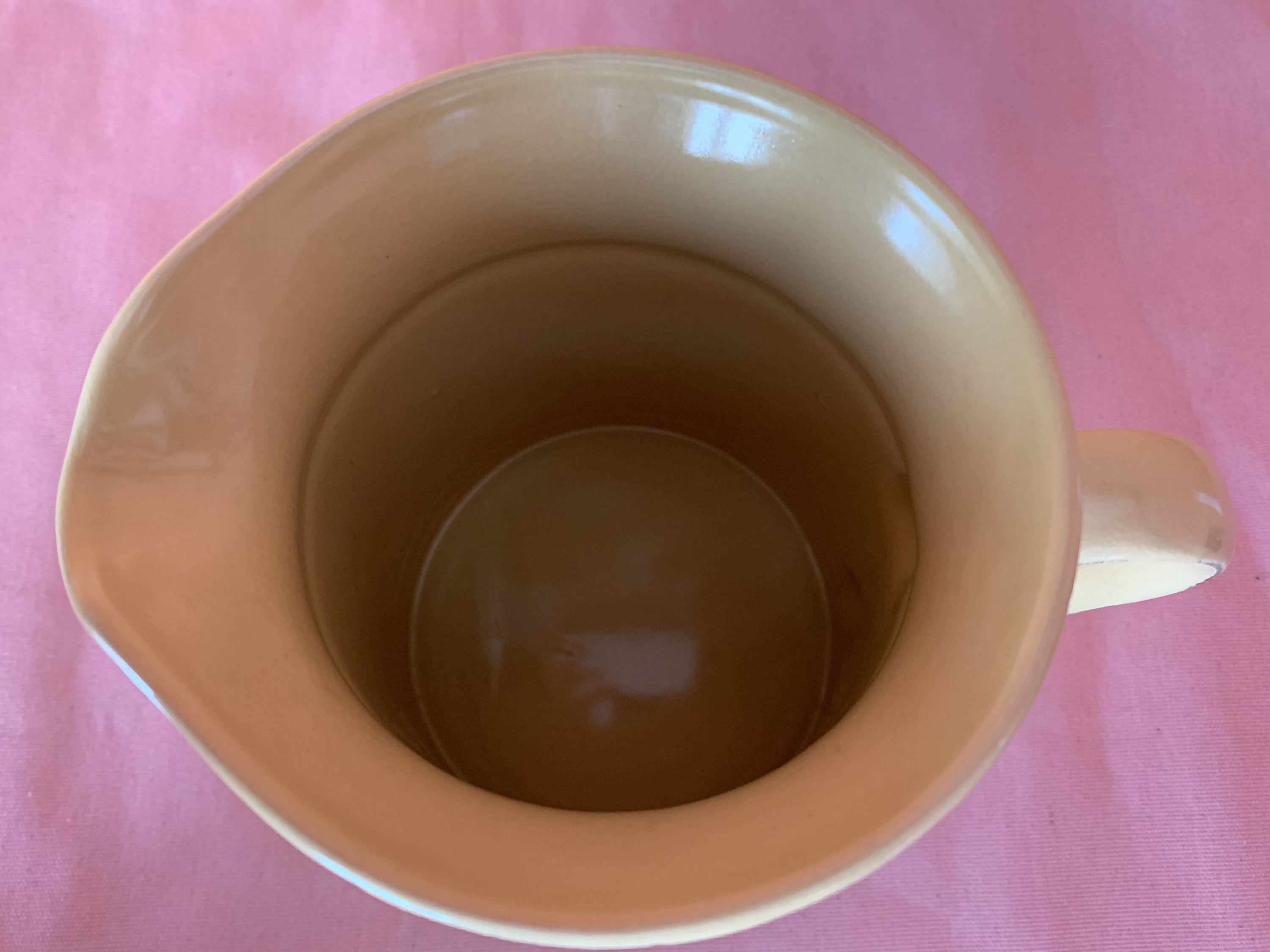 Vintage Pitcher Pastel Yellow Aged Look Distressed Edges - Etsy