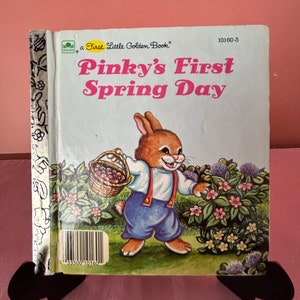 Vintage A First Little Golden Book “pinky’s First Spring Day” by Amye ...