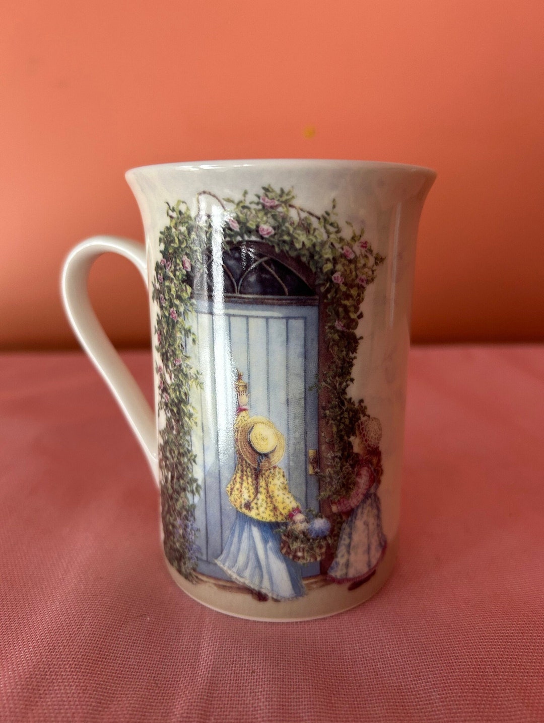 Canadian Artist Catherine Simpson Porcelain Mug “friends Come Calling ...
