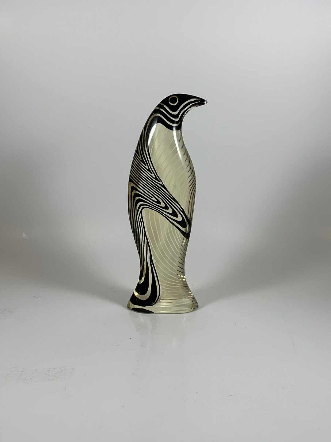 Vintage Kinetic Optic Penguin Sculpture Abraham Palatnik Made in Brazil ...