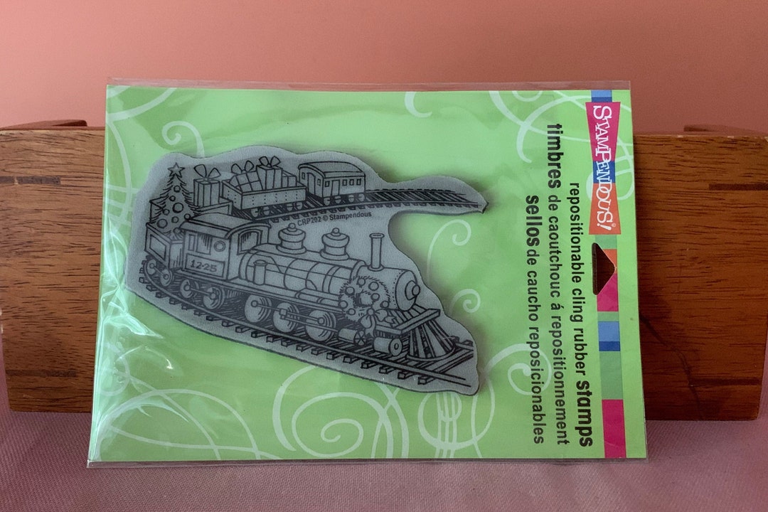 Stampendous Christmas Rubber Stamp "toy Train" Cling Stamp Rubber ...