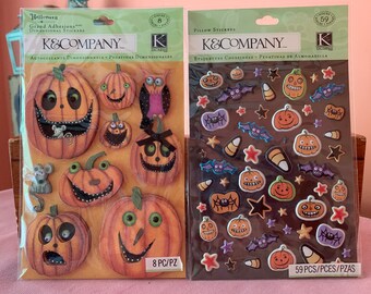 Puffy Halloween Stickers - Etsy