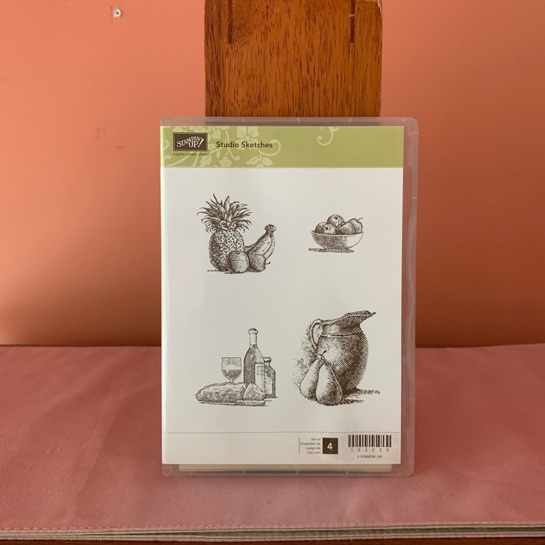 Stampin' up "studio Sketches" Rubber Cling Stamps (set of 4) Card ...