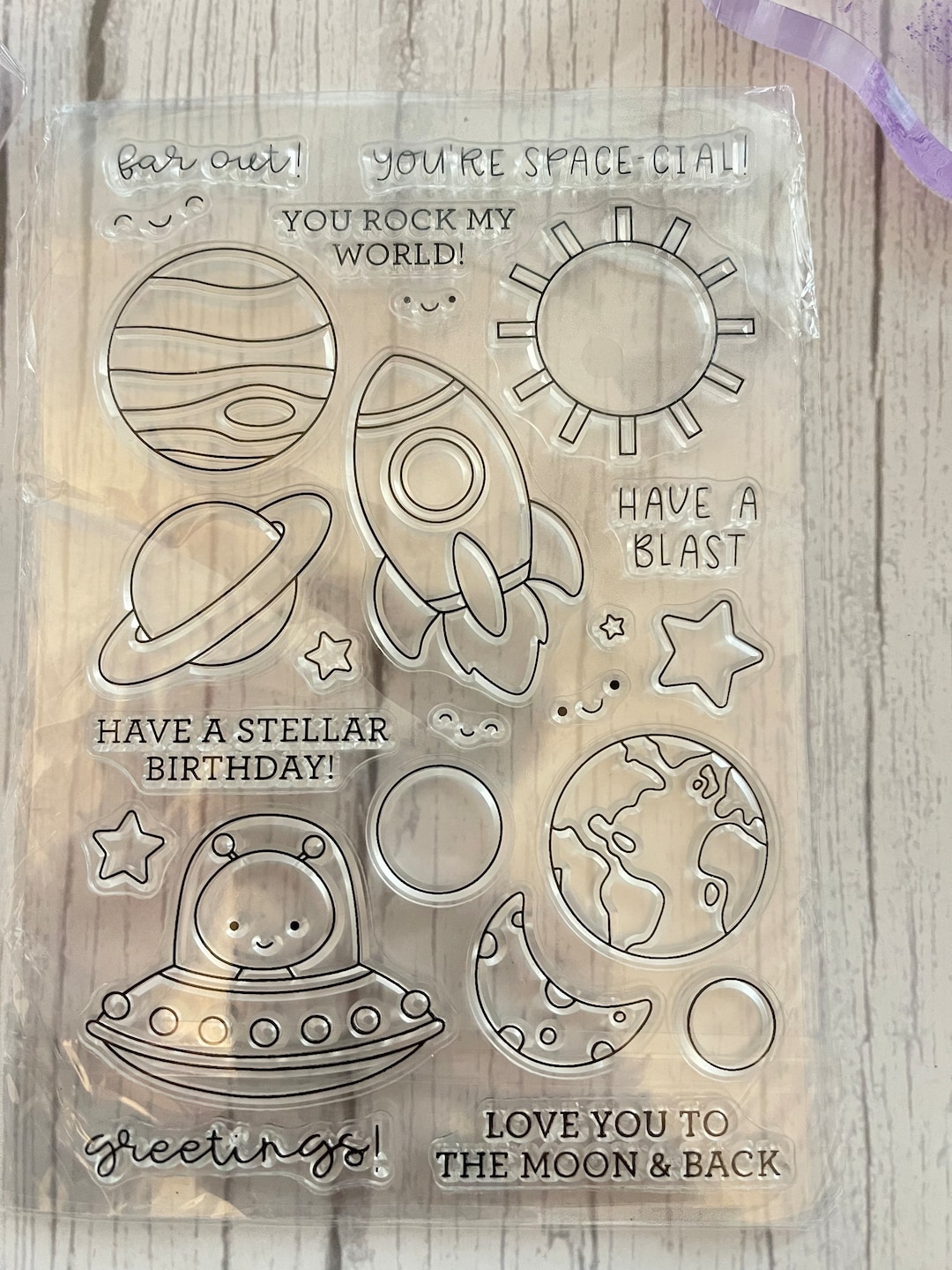 Reunion Rockets and Aliensstamps Stencil for DIY Scrapbooking Photo ...