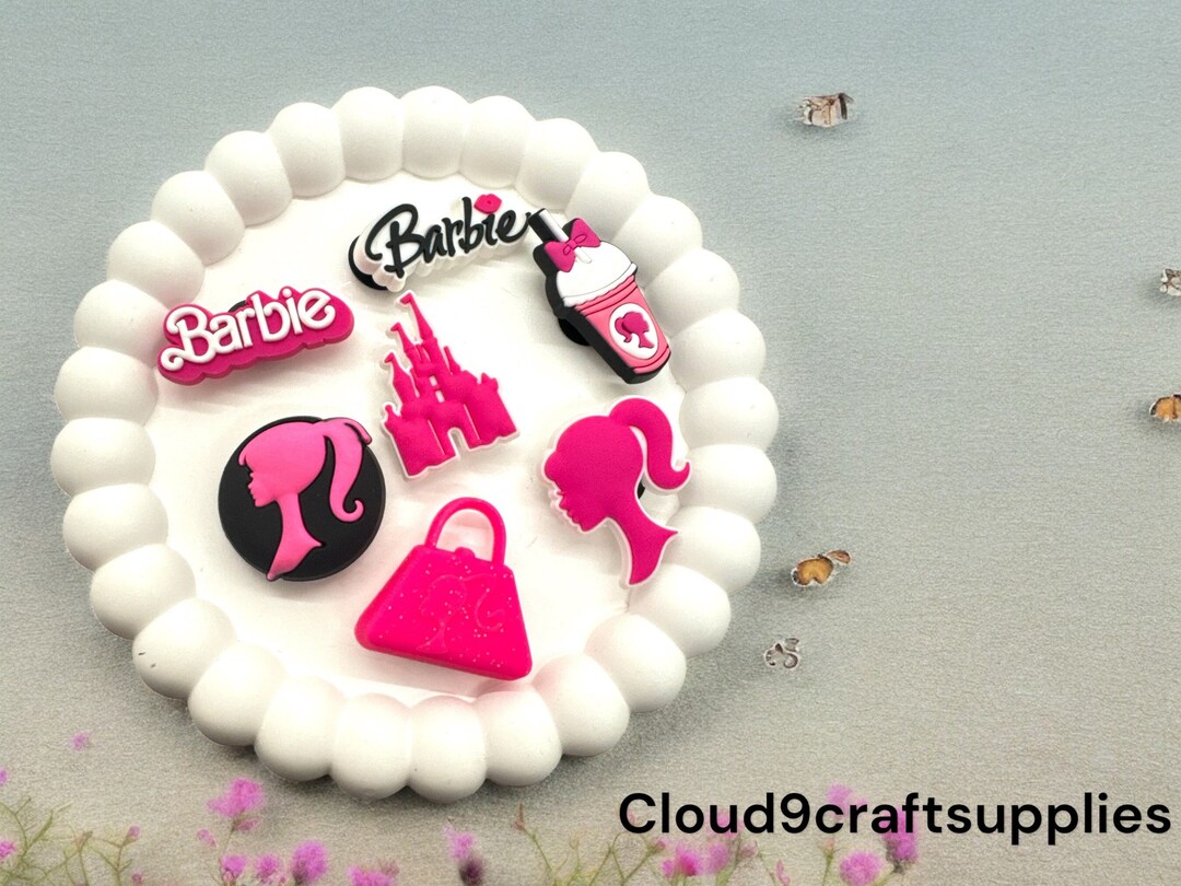 Girly Shoe Charm 1 Pcs, Doll Croc Charms, Pink Doll Shoe Charms, Barb ...