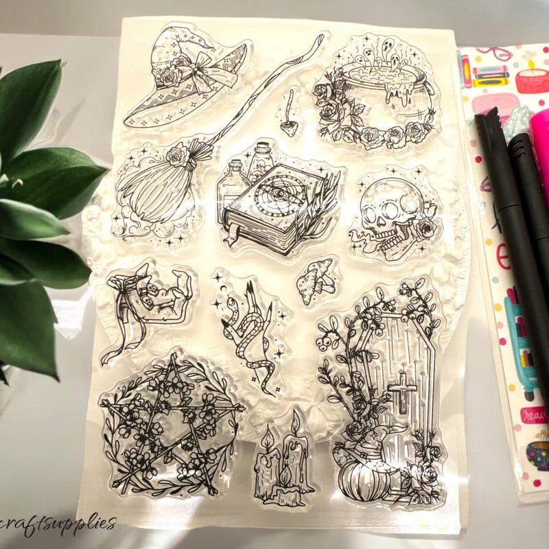 Witch Stamp - Etsy