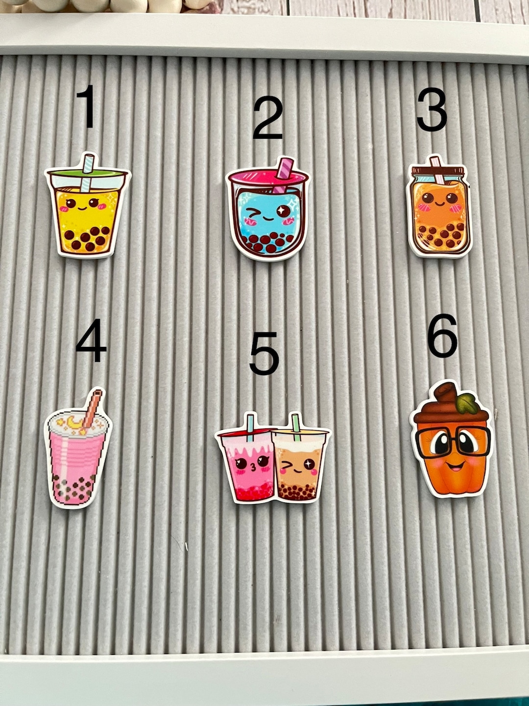 Boba Tea Resins, Boba Tea Flatbacks, Kawaii Boba Charms, Planar Resin ...