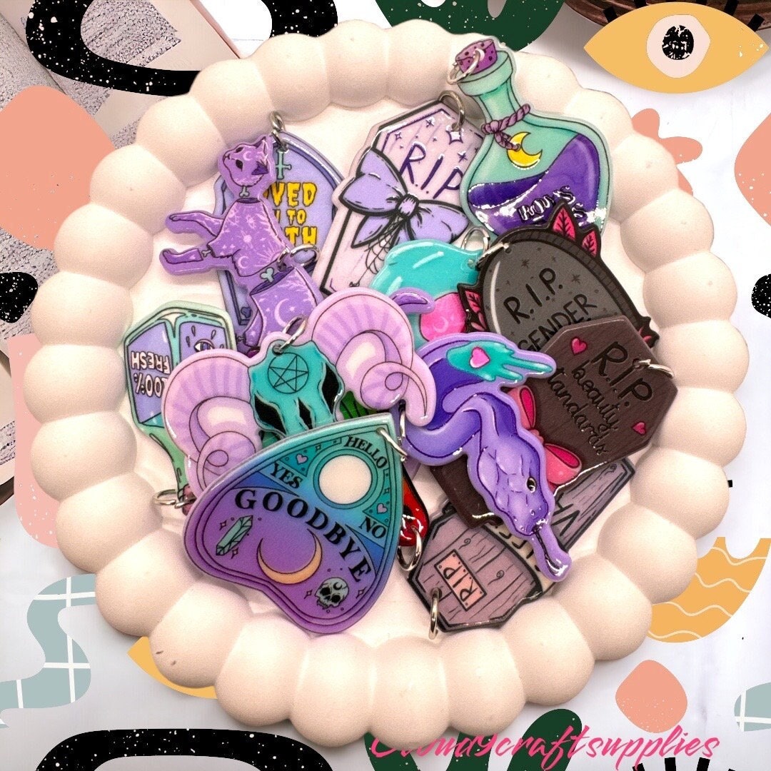 Planar Resin Flat Back- Gothic Resin- Embellishment- Cabochon - Badge ...