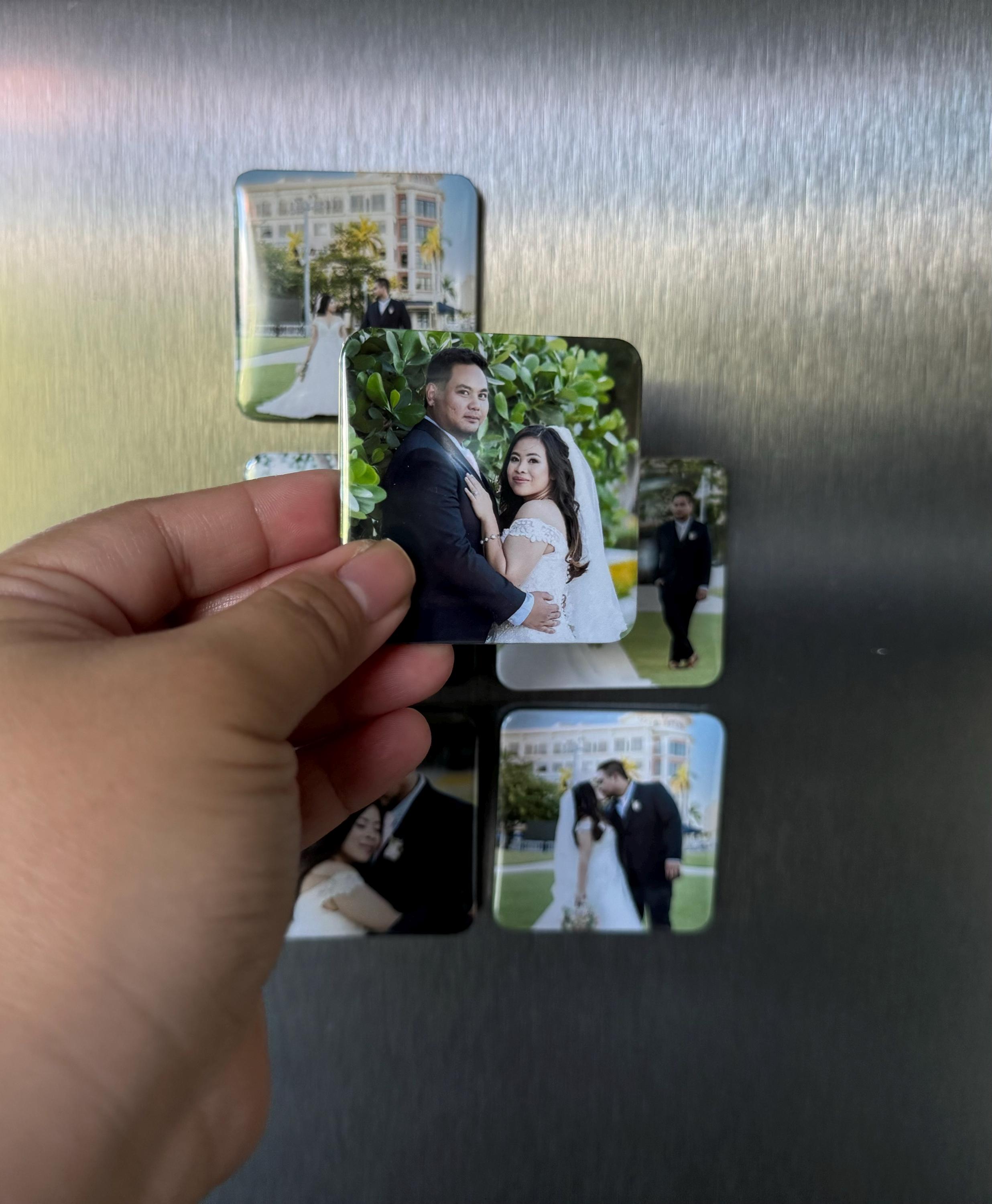 PERSONALIZED PHOTO MAGNETS 2X2 - Etsy