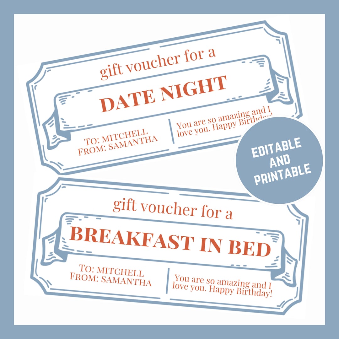 Gift Coupon | Birthday Gift Voucher | Gift Certificate Template | Gift ...