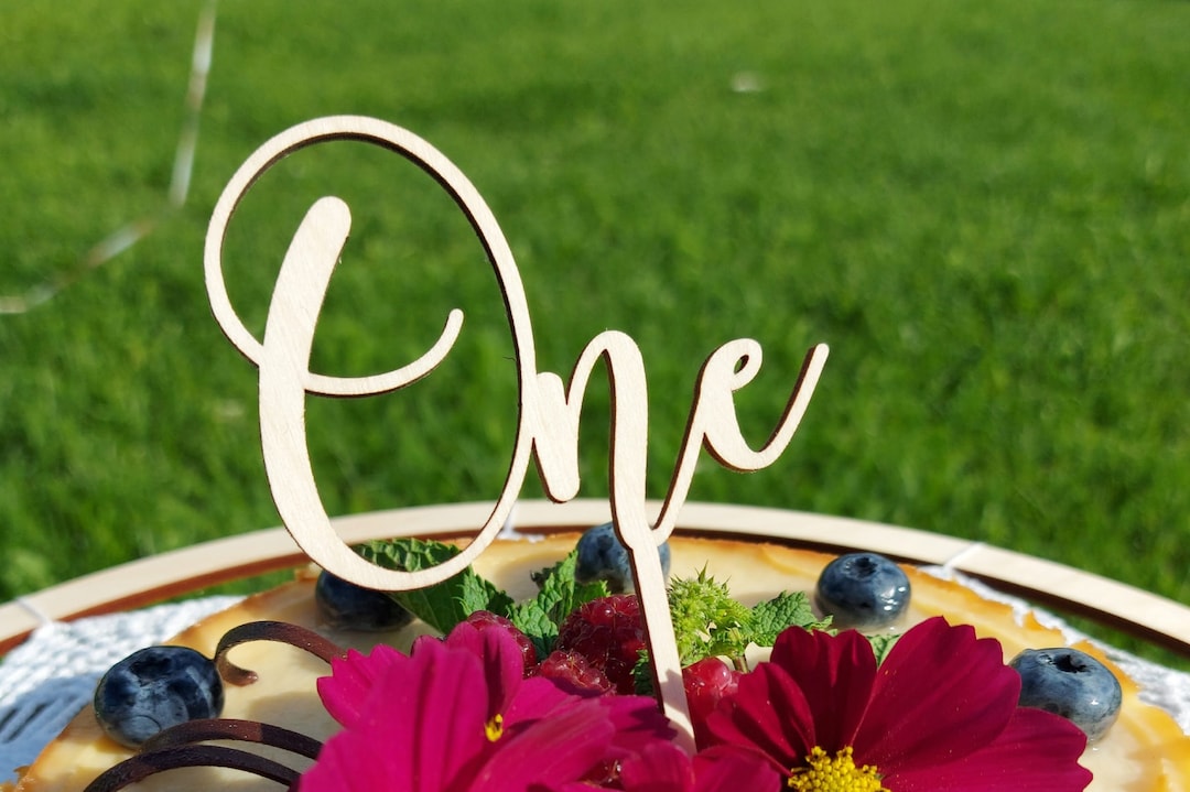 One Cake Topper, Number One Topper, One Birthday Cake Topper, Cake ...
