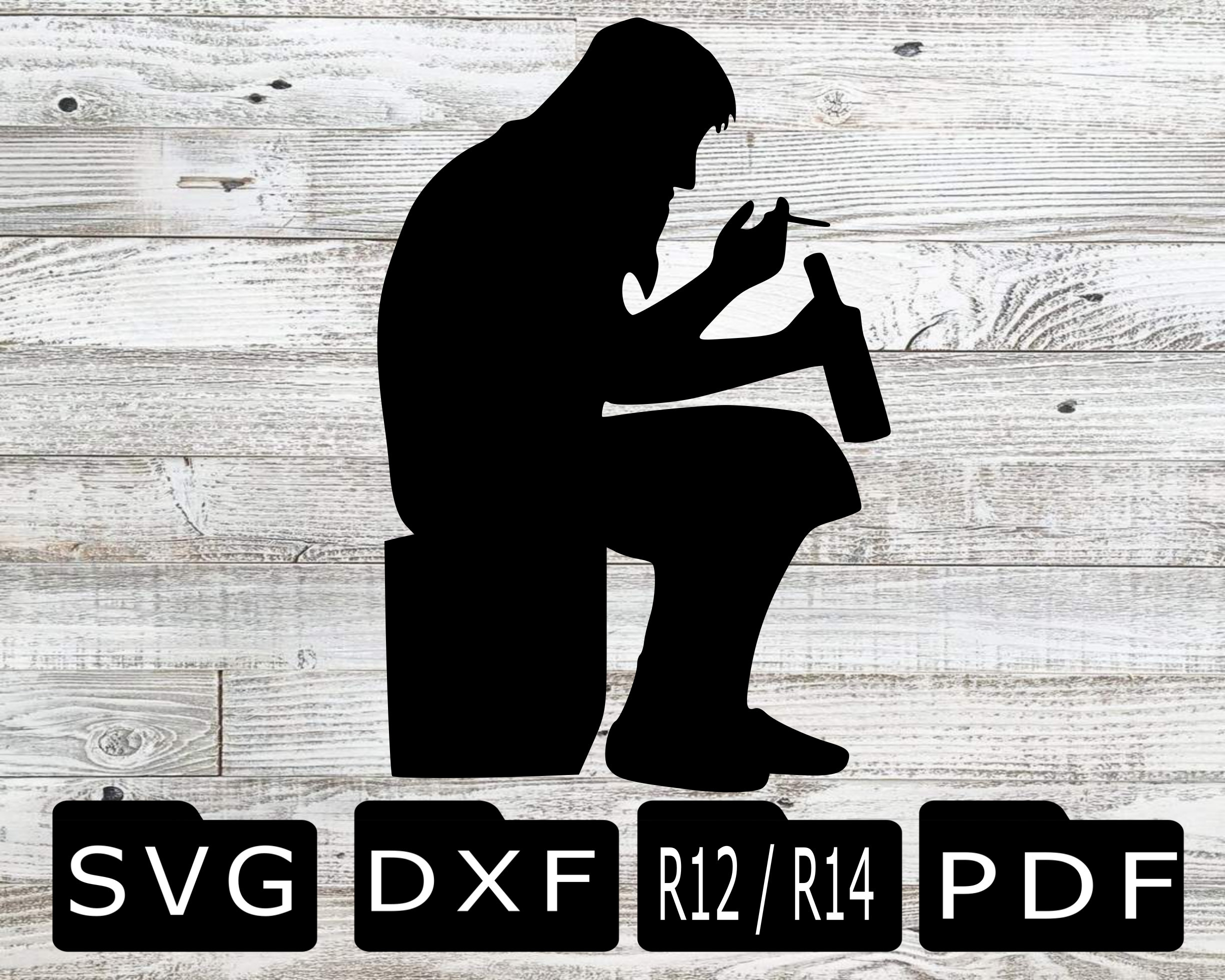 Hobo Dxf, Hobo Svg, Garden Gnome Svg, Lawn Gnome Svg, Garden Gnome Dxf ...