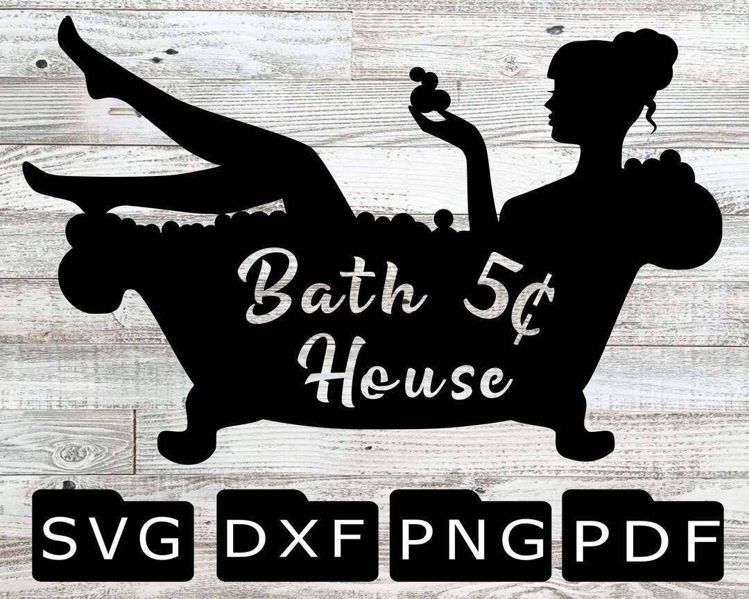 DXF, SVG, Cut File, CNC, Plasma, Laser, Bathroom, Sign, Outhouse ...